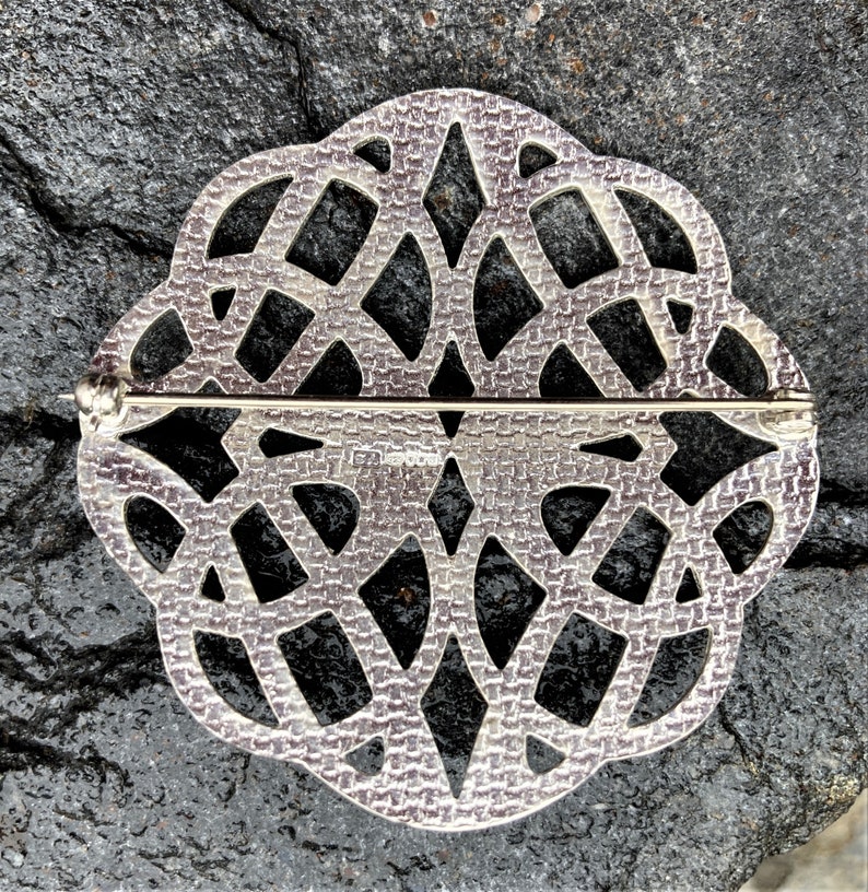 Sterling Silver Celtic Cloak/scarf Brooch, Scottish Hallmark.(us ...