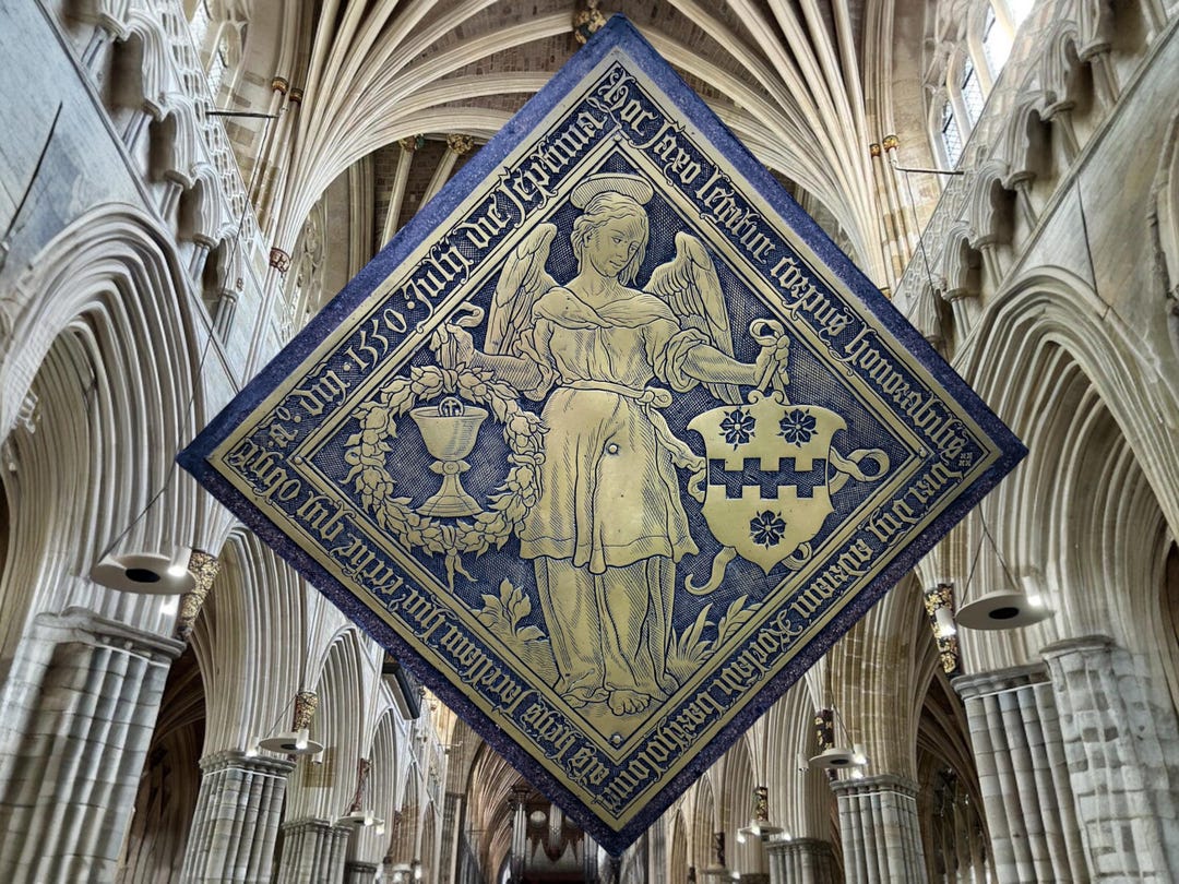 Large Angel Monumental Brass Reproduction of Adrian Roeland 1550 AD - Etsy