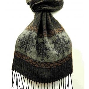 Viking Helm of Awe and Runic Wool Scarf, Made in Scotland - Etsy