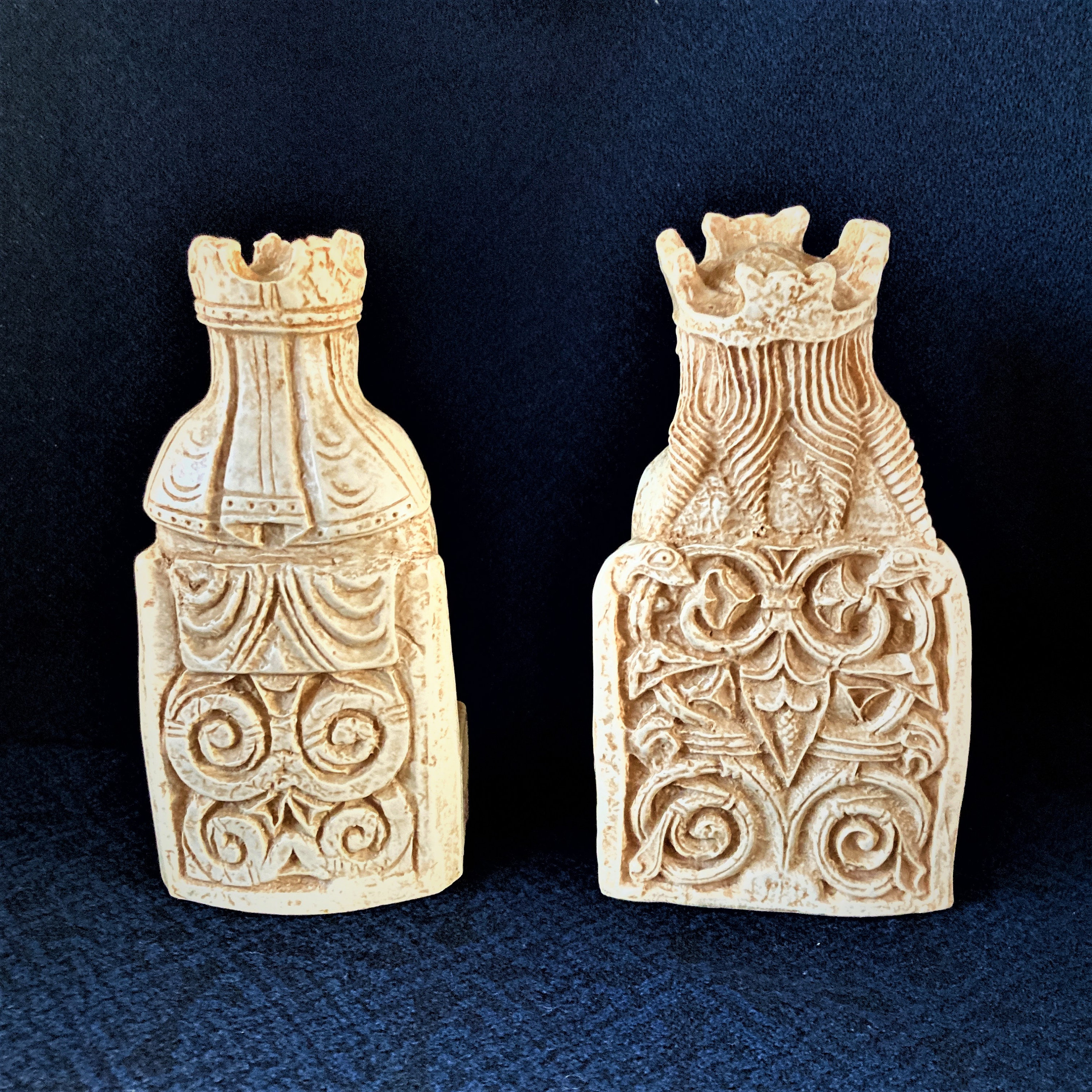 Pair of Isle of Lewis King and Queen Bookends - Etsy