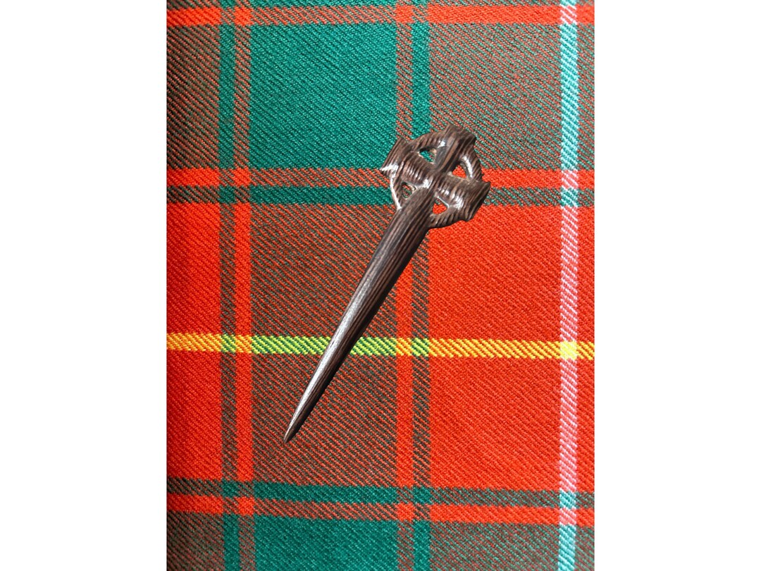 Celtic Cross Wooden Kilt Pin - Etsy