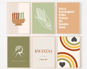 Kwanzaa Childrens Handprint Craft - Etsy