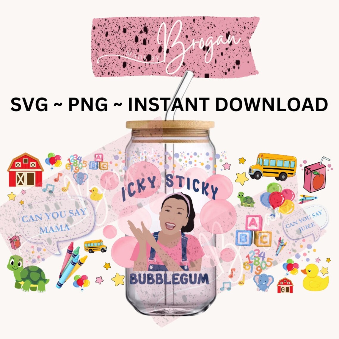 Ms Rachel Inspired~ PNG UVDTF Wrap, Digital File. Libby Wrap, Cold Cup ...