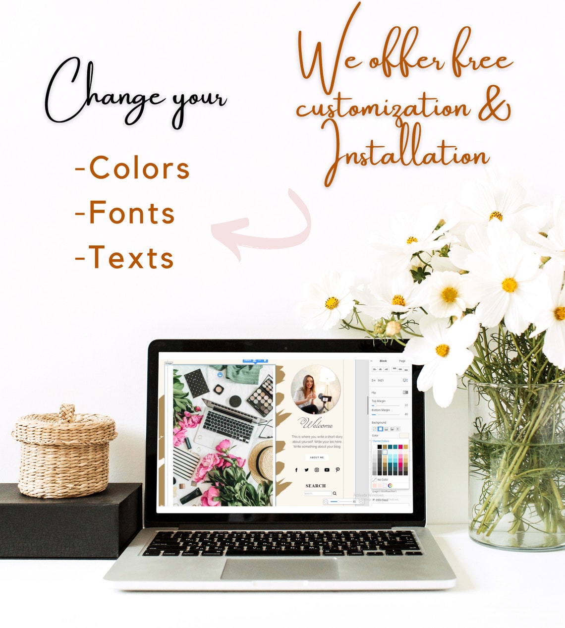 Theme for Wordpress Blog Template Wordpress Website Design - Etsy