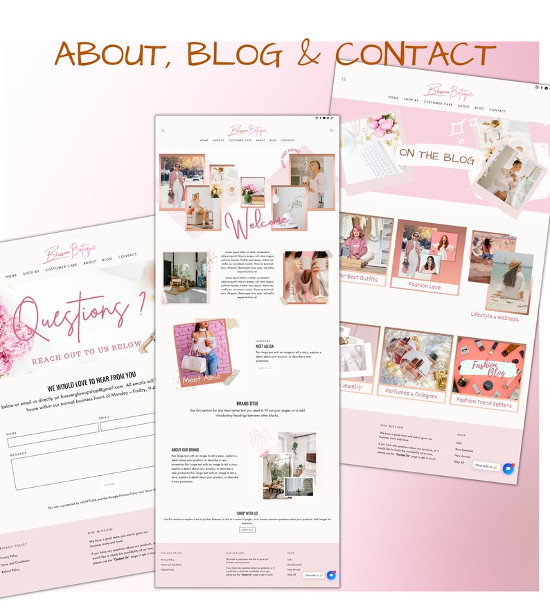 Shopify Theme Template Boutique Custom Banners Website Etsy Shopify Theme Template Boutique Custom Banners Website Etsy