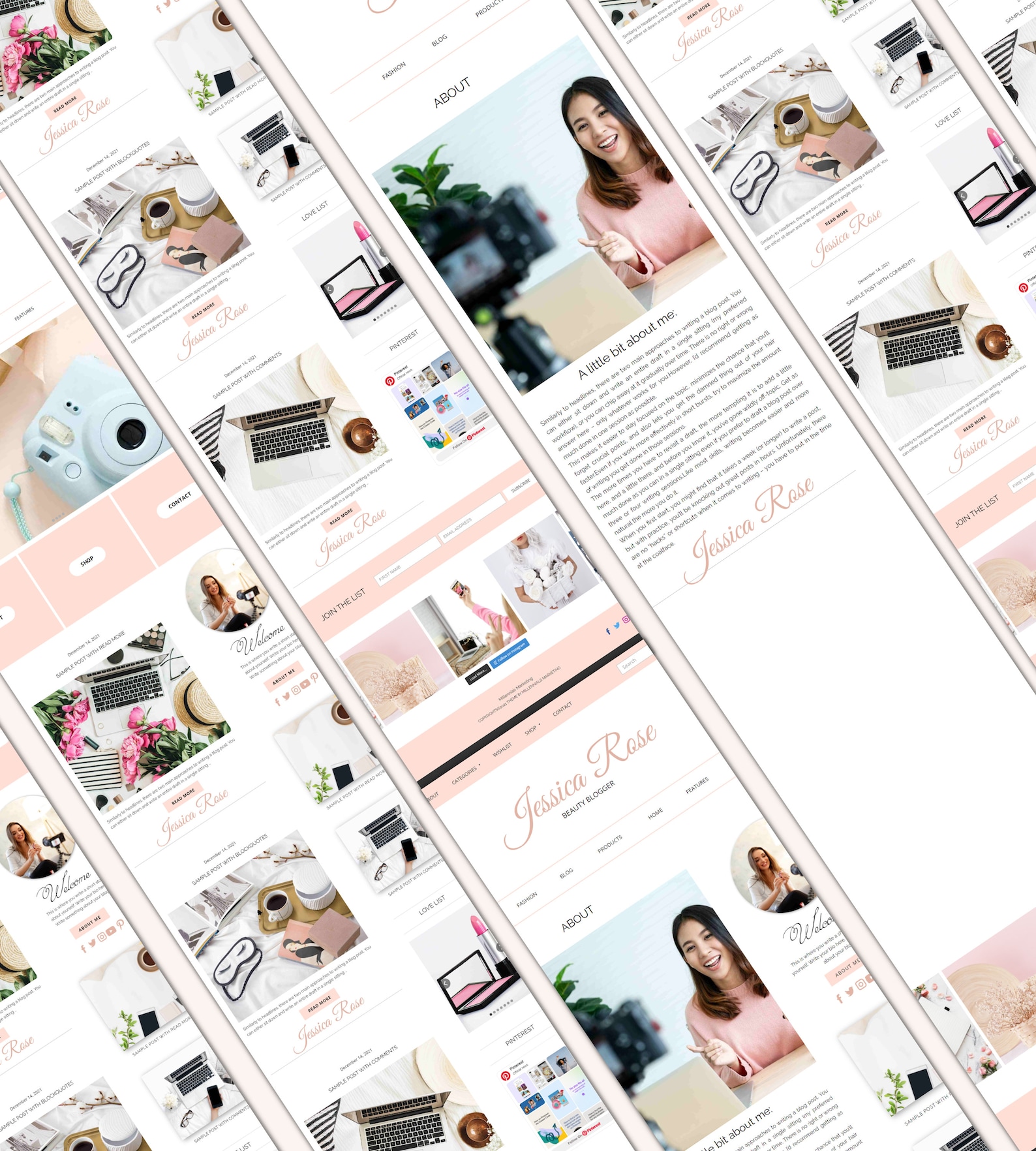 Wordpress Website Design Blog Template Wordpress Blog Theme - Etsy