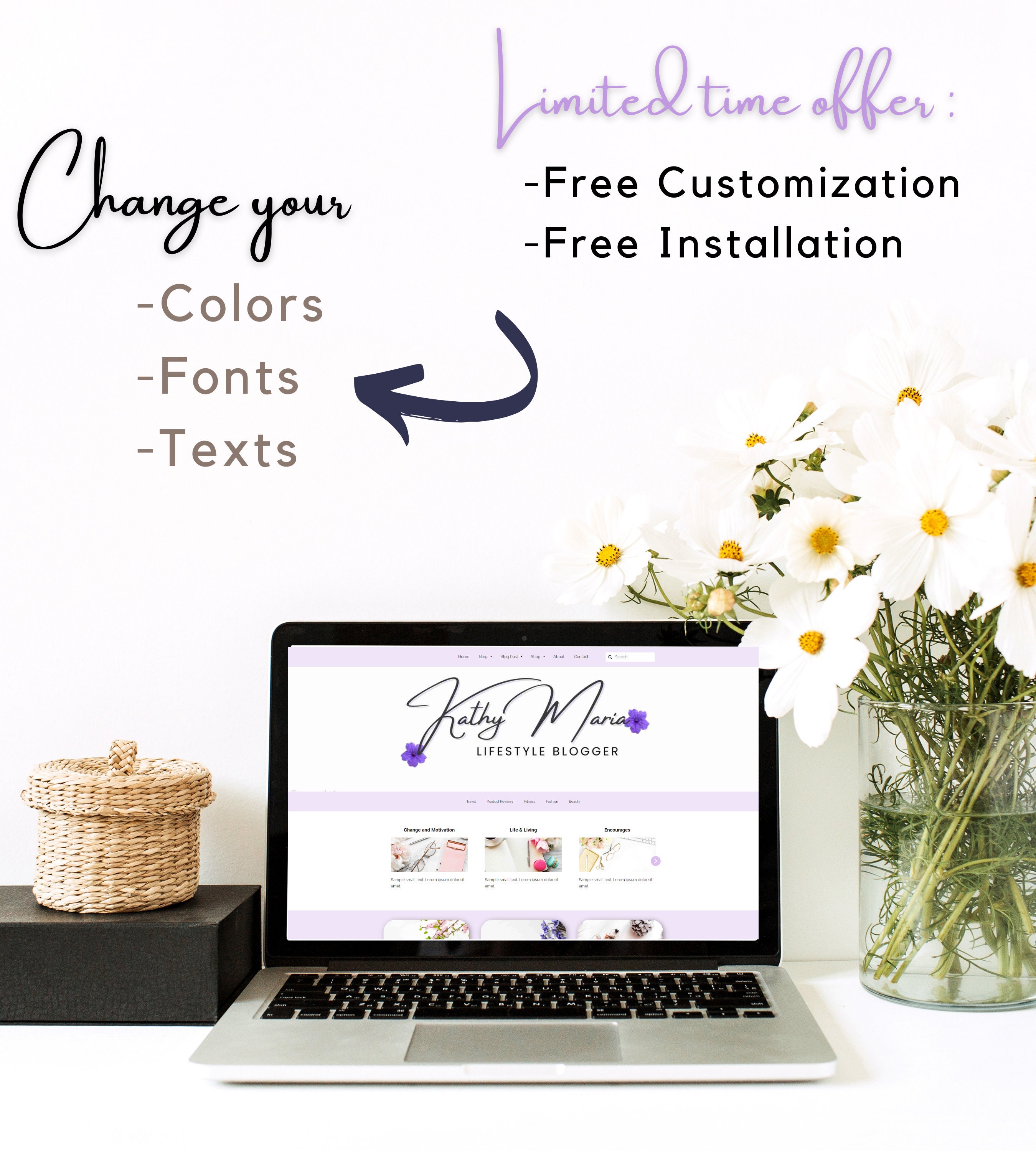 Wordpress Theme Responsive Wordpress Website Design - Etsy