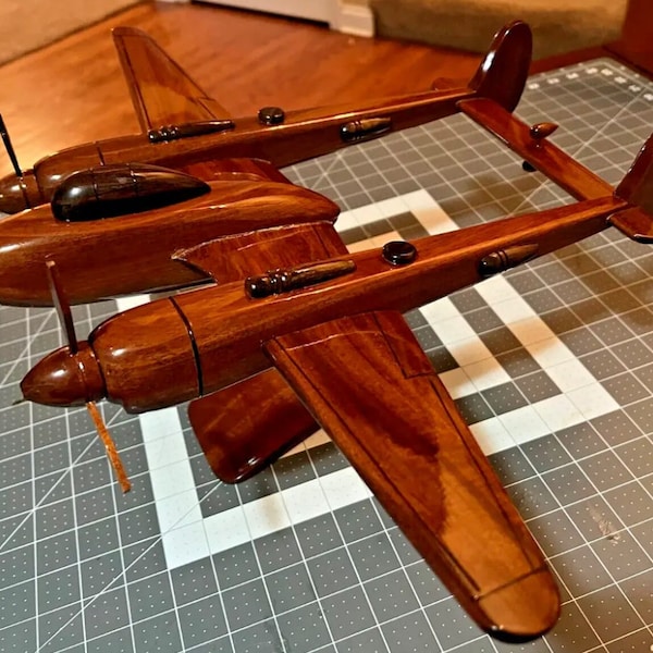 Mahogany Airplane Models - Etsy