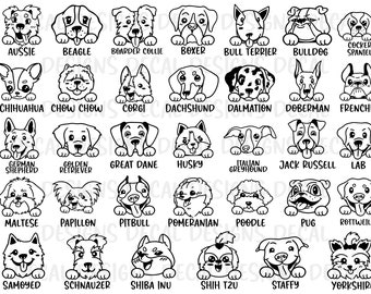 Custom Dog Face Car Decal - Etsy