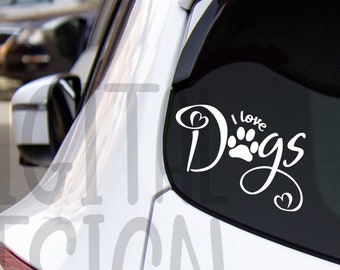 Love Dogs Decal - Etsy