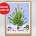 CHRISTMAS Tree Handprint, Christmas Kids Craft, Christmas Handprints ...