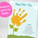 Father's Day Flower Handprint Art: Poem Keepsake (digital Print) - Etsy
