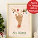 Christmas Reindeer Footprint, Christmas Craft, Reindeer Footprint ...