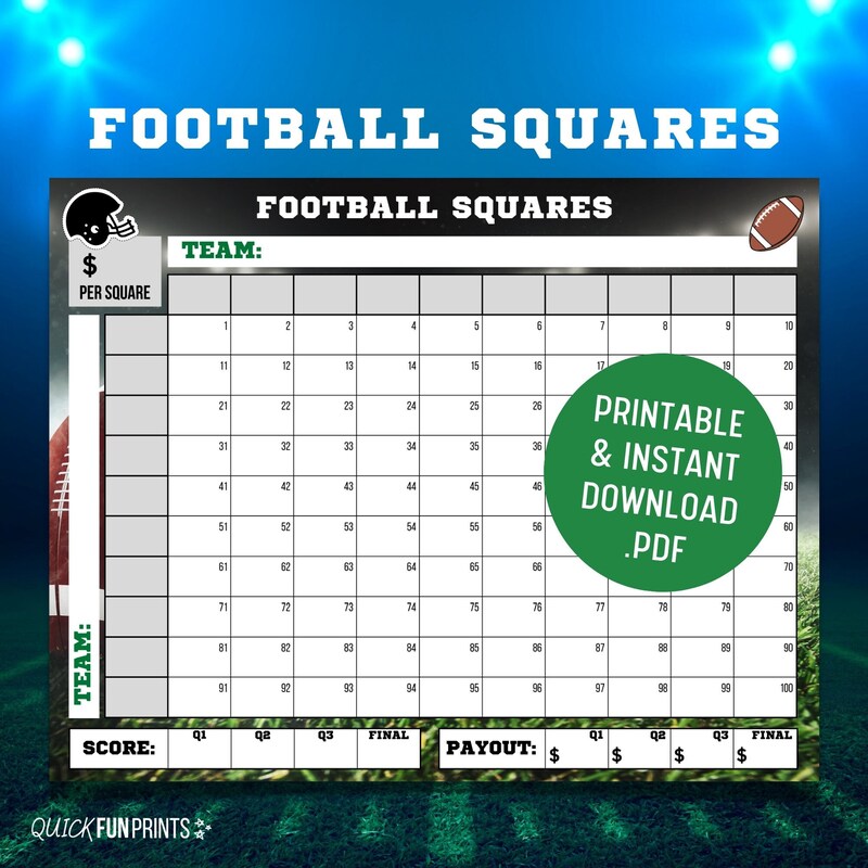 Squares Nfl - Etsy