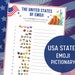 Emoji Quiz: US State Pictionary Game for Labour Day Weekend (printable ...