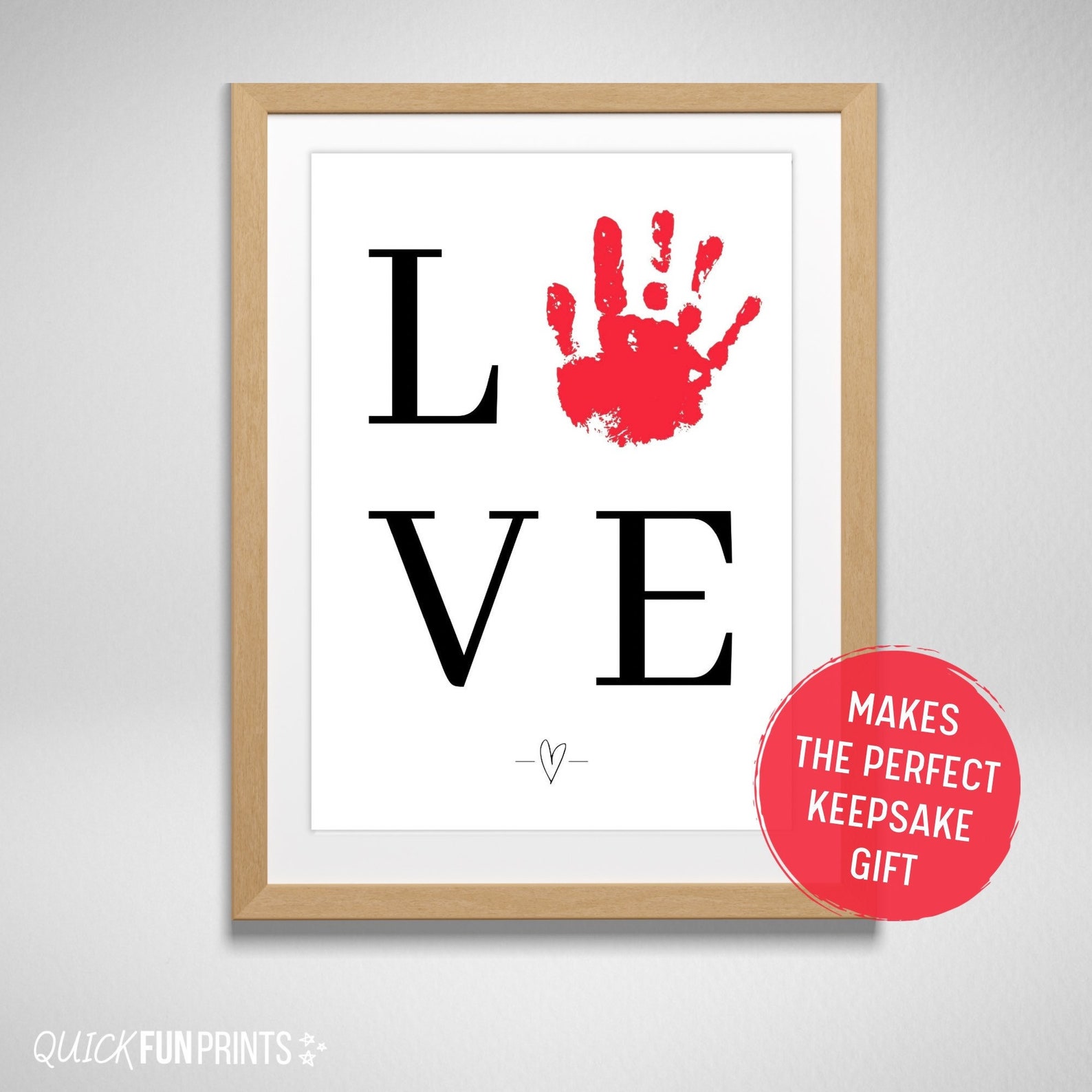 LOVE Valentine's Gift, Handprint Kids Craft, Kids Art Craft, Gift for ...