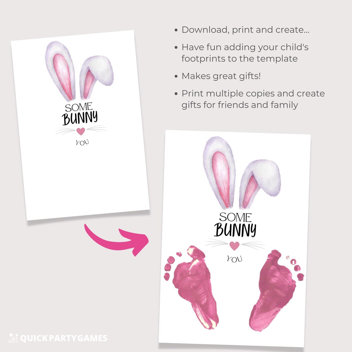 PRINTABLE Mother's Day Gift Some Bunny Loves You Baby - Etsy