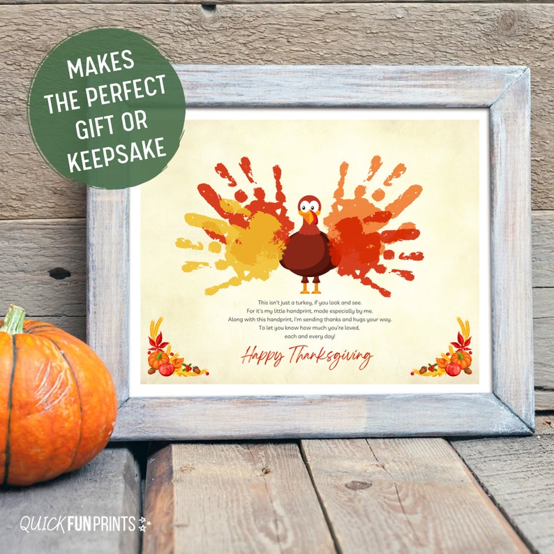 Thanksgiving Turkey Handprint Poem, Kids Craft, Thanksgiving Kids ...