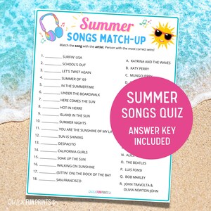 SUMMER Games Bundle, Summer Charades, Scattergories, Pictionary, Emoji ...