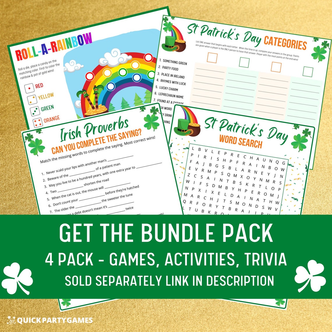 St Patricks Day Game, Roll A Rainbow Dice Game, Printable Rainbow Candy ...