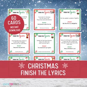 CHRISTMAS Finish the Lyrics, Finish the Christmas Song, Christmas Quiz ...
