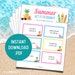 SUMMER Charades & Pictionary, Printable Summer Cards, Kids Imagination ...