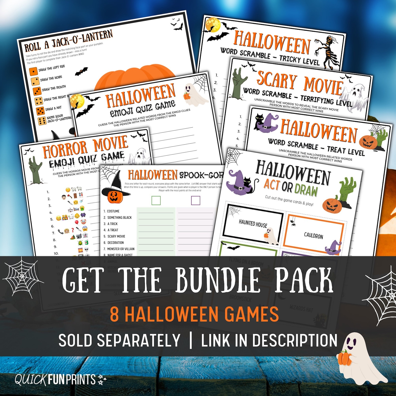 Halloween Word Scramble Game: Treat Level, Printable (PDF) - Etsy