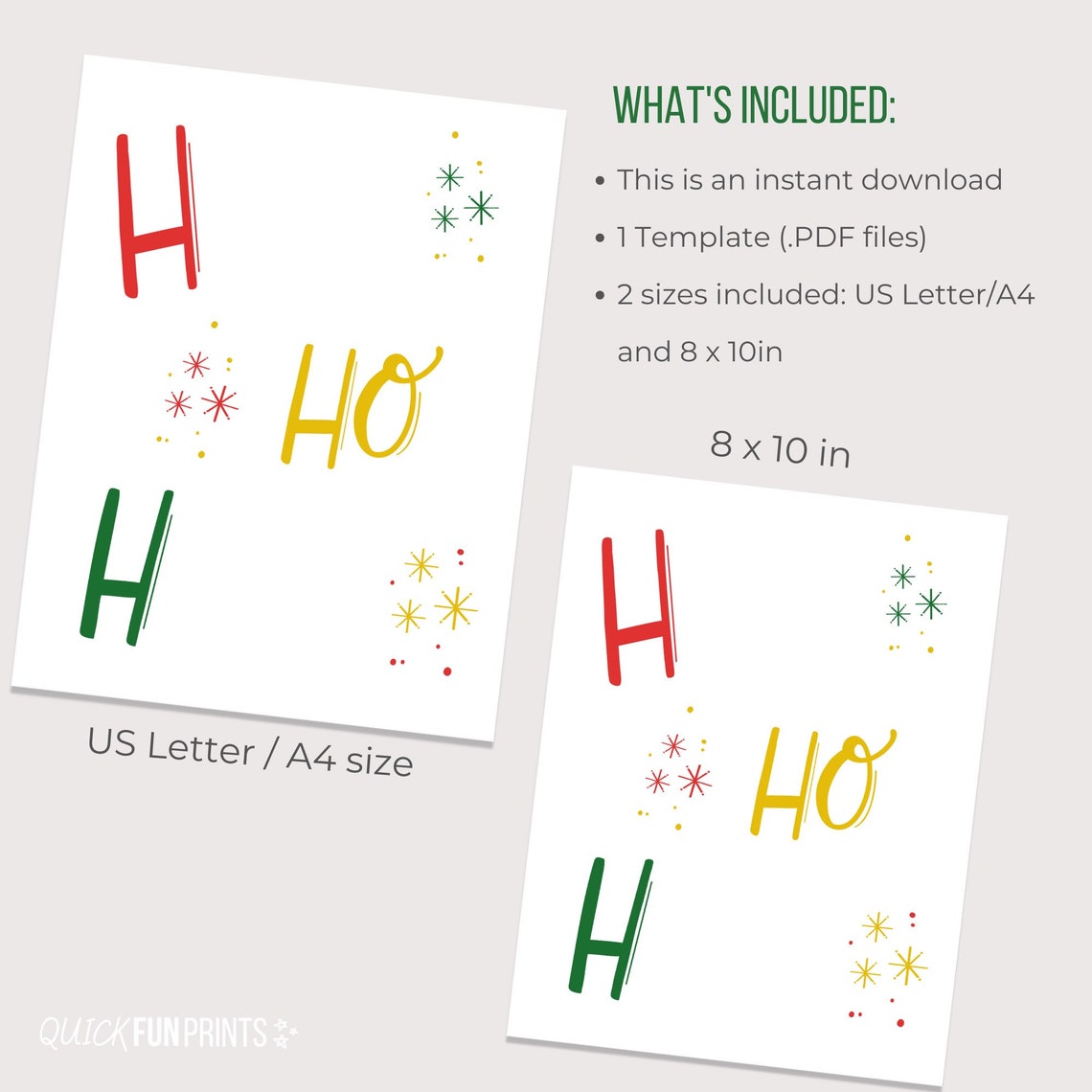 Christmas Handprint Ho Ho Ho, Christmas Craft, Holidays Handprint ...