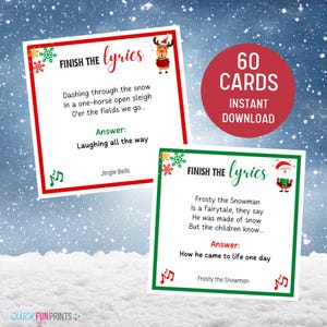 CHRISTMAS Finish the Lyrics, Finish the Christmas Song, Christmas Quiz ...