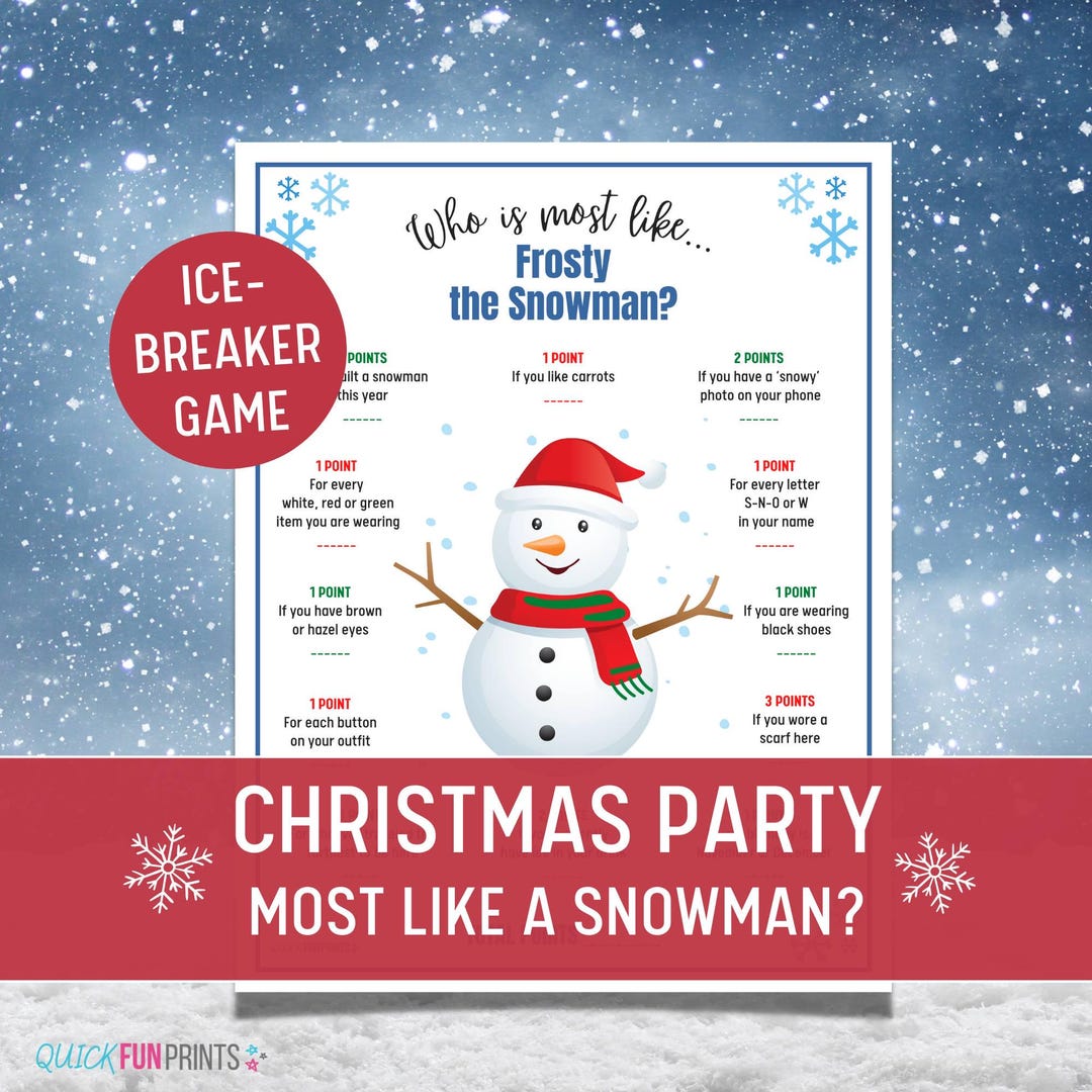 Who is Most Like Frosty the Snowman? Christmas Games, Christmas ...