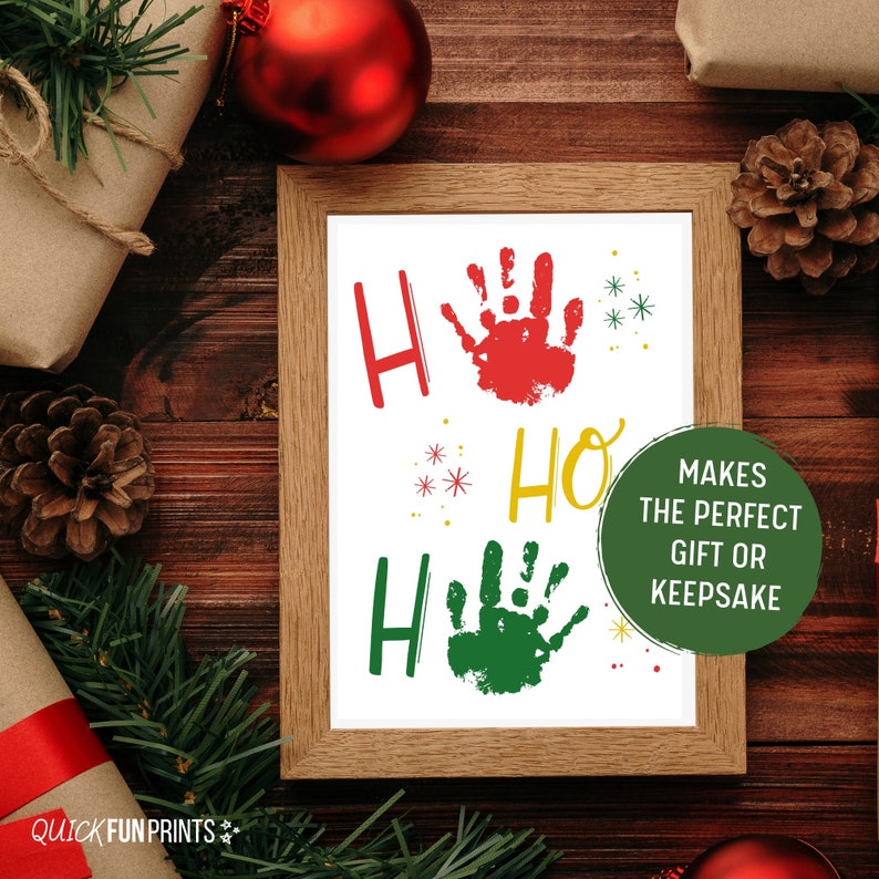 Christmas Handprint Ho Ho Ho, Christmas Craft, Holidays Handprint ...