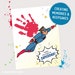 SUPERDAD Father's Day Printable | Handprint Art Craft | Superhero ...