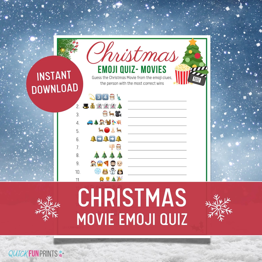 Christmas Movie Emoji Pictionary, Christmas Movies Game, Emoji Family ...