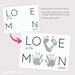 Mother's Day Handprint Art: 'love You to the Moon' Keepsake (PDF) - Etsy