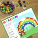 St Patricks Day Game, Roll A Rainbow Dice Game, Printable Rainbow Candy ...