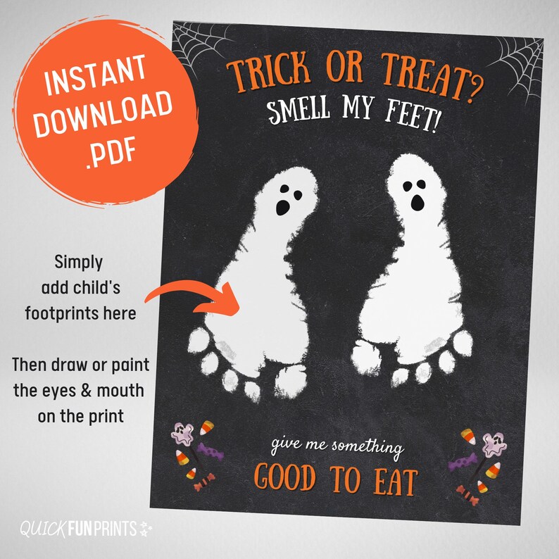 Trick or Treat Smell My Feet, Halloween Printable, Halloween ...