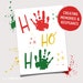 Christmas Handprint Ho Ho Ho, Christmas Craft, Holidays Handprint ...