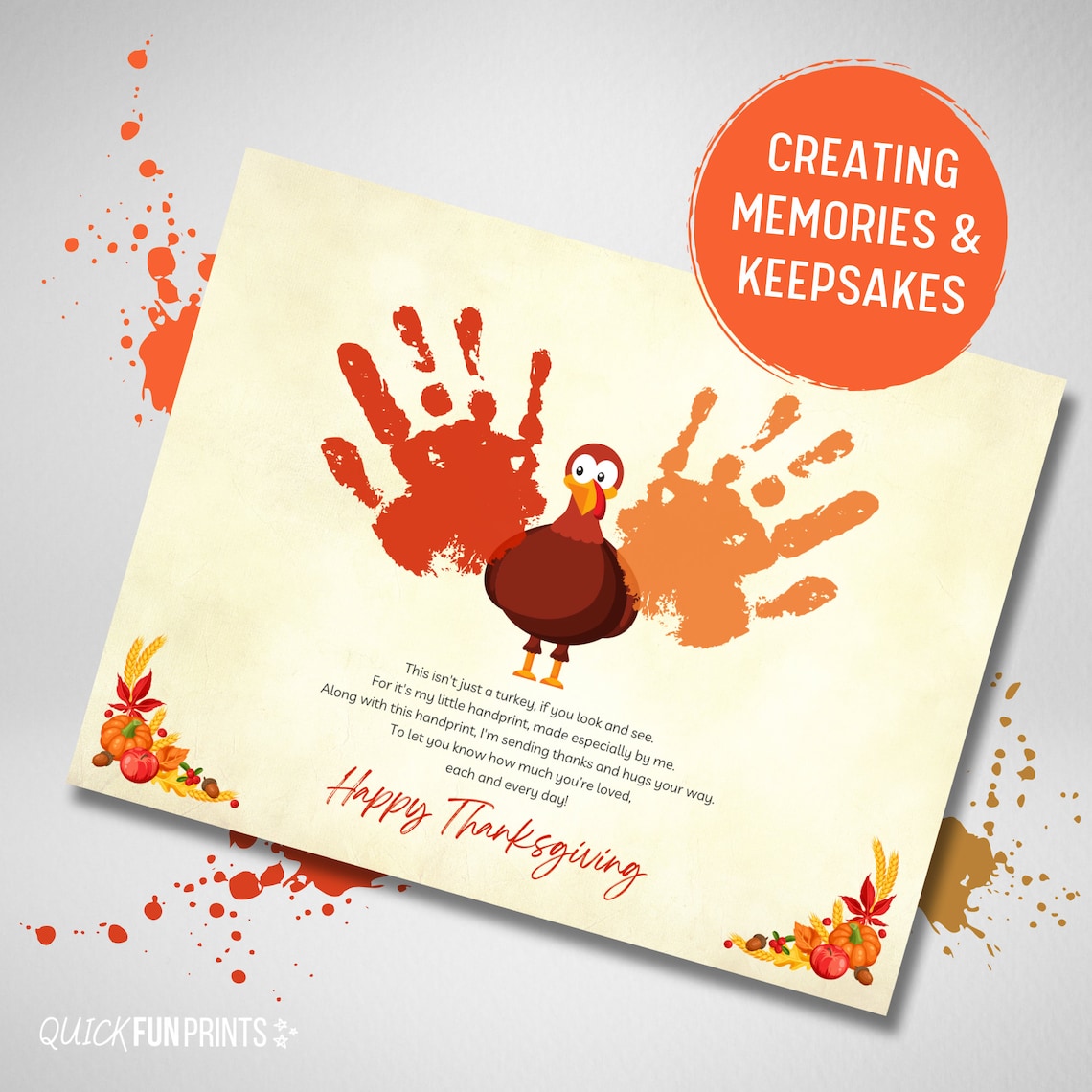Thanksgiving Turkey Handprint Poem, Kids Craft, Thanksgiving Kids ...