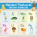 ABC Flash Cards Printable: Kids Learning Alphabet (digital Download) - Etsy