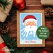 SANTA Handprint, Santa Christmas Kids Craft, Santa Handprints Template ...