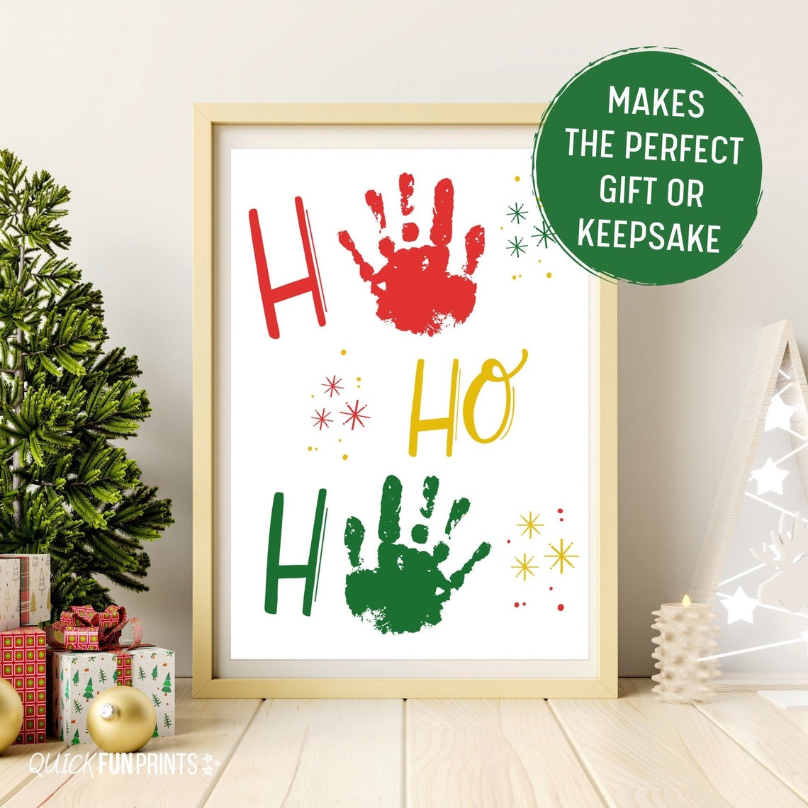 Christmas Handprint Ho Ho Ho, Christmas Craft, Holidays Handprint ...
