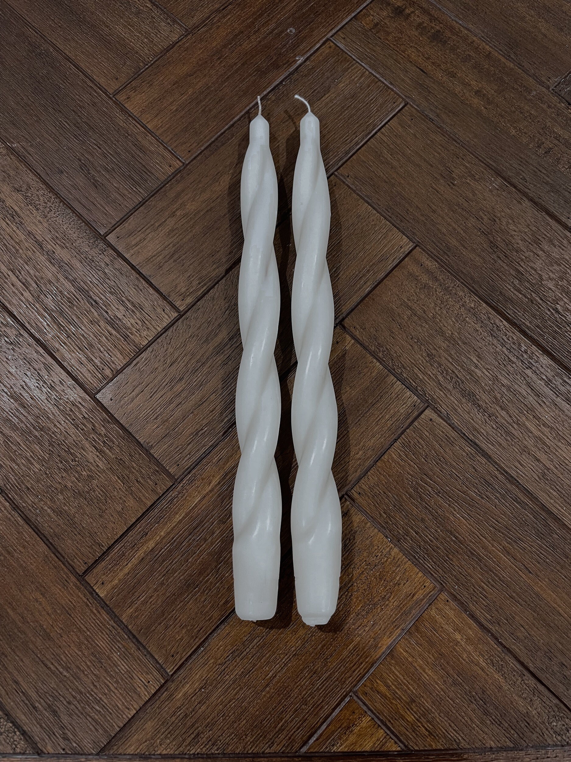 TWINE TAPER Candlestick Twisted Knot Plait Candlelight Wedding Decor ...