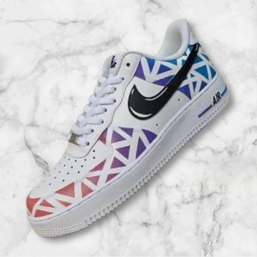 Nike Air Force One AF1 Multicolor Laser Kids Children Adult Shoes - Etsy