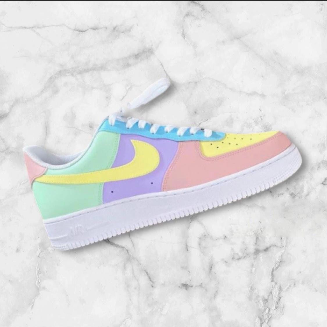 Nike Air Force One AF1 Multicolor Pastel Kids Children Adult Shoes - Etsy
