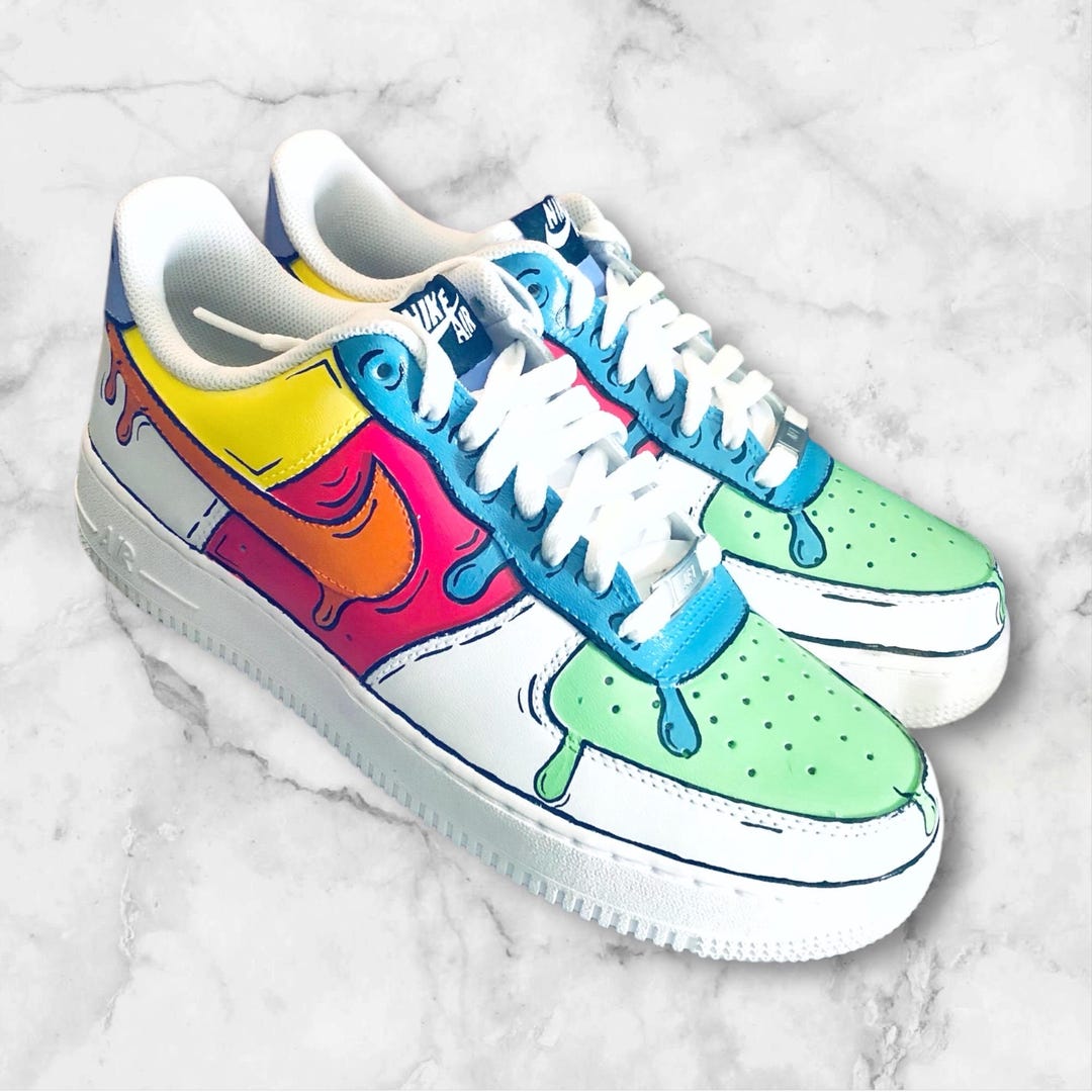 Nike Air Force One AF1 Multicolor Kids Children Adult Shoes - Etsy