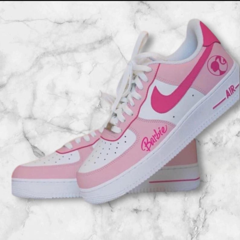 Nike Air Force One AF1 Pink Barbie Kids Children Adult Shoes - Etsy
