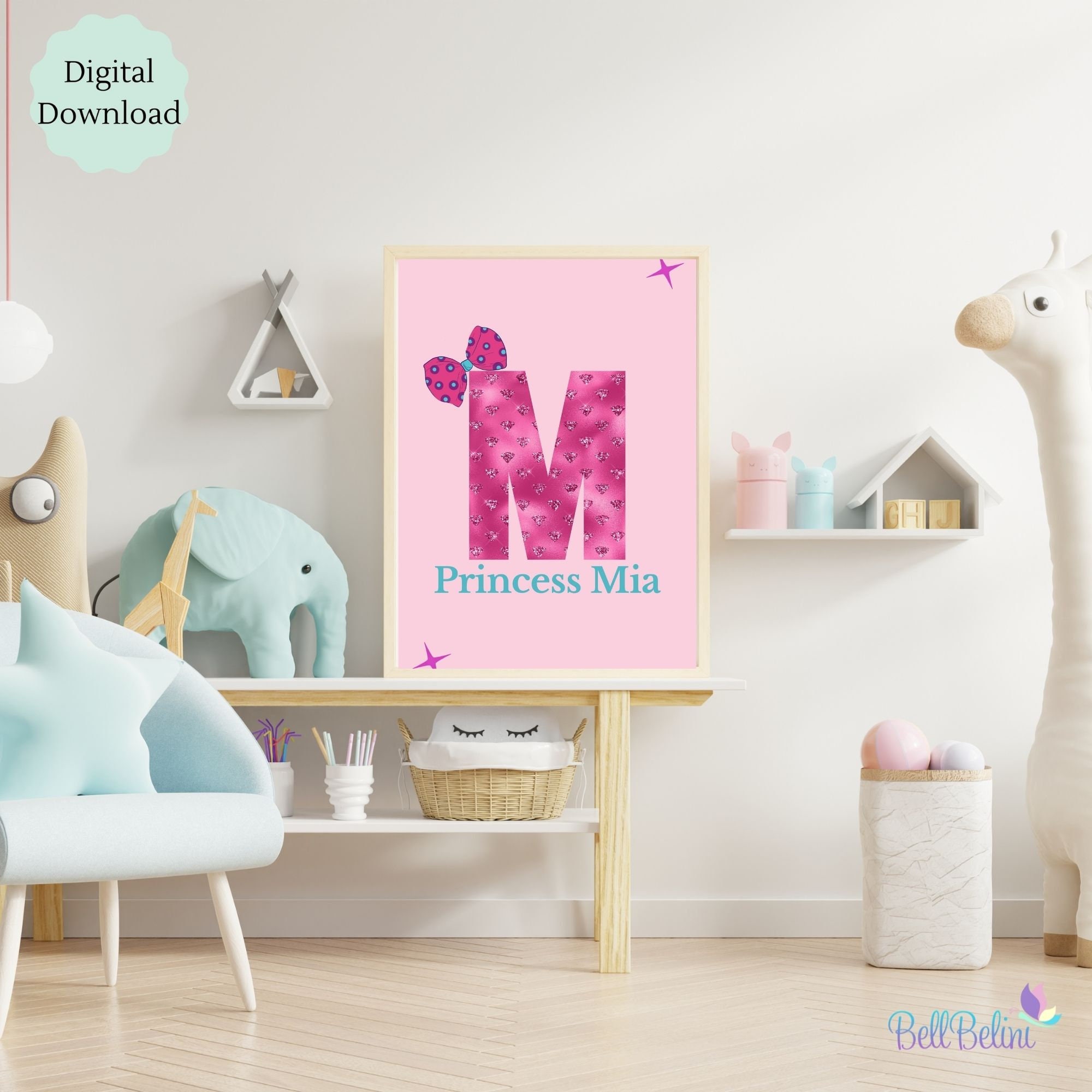 Custom Name Printable Sign for Your Nursery or Kids Room. - Etsy