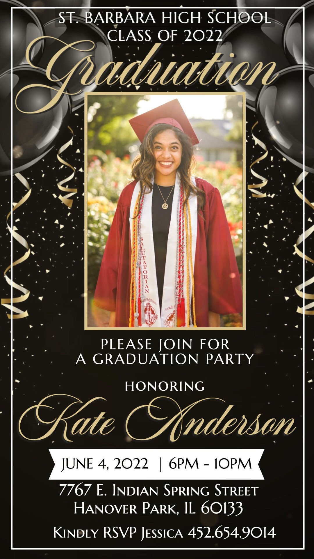 Animated Graduation Invitation, Grad Announcement,custom Photo ...