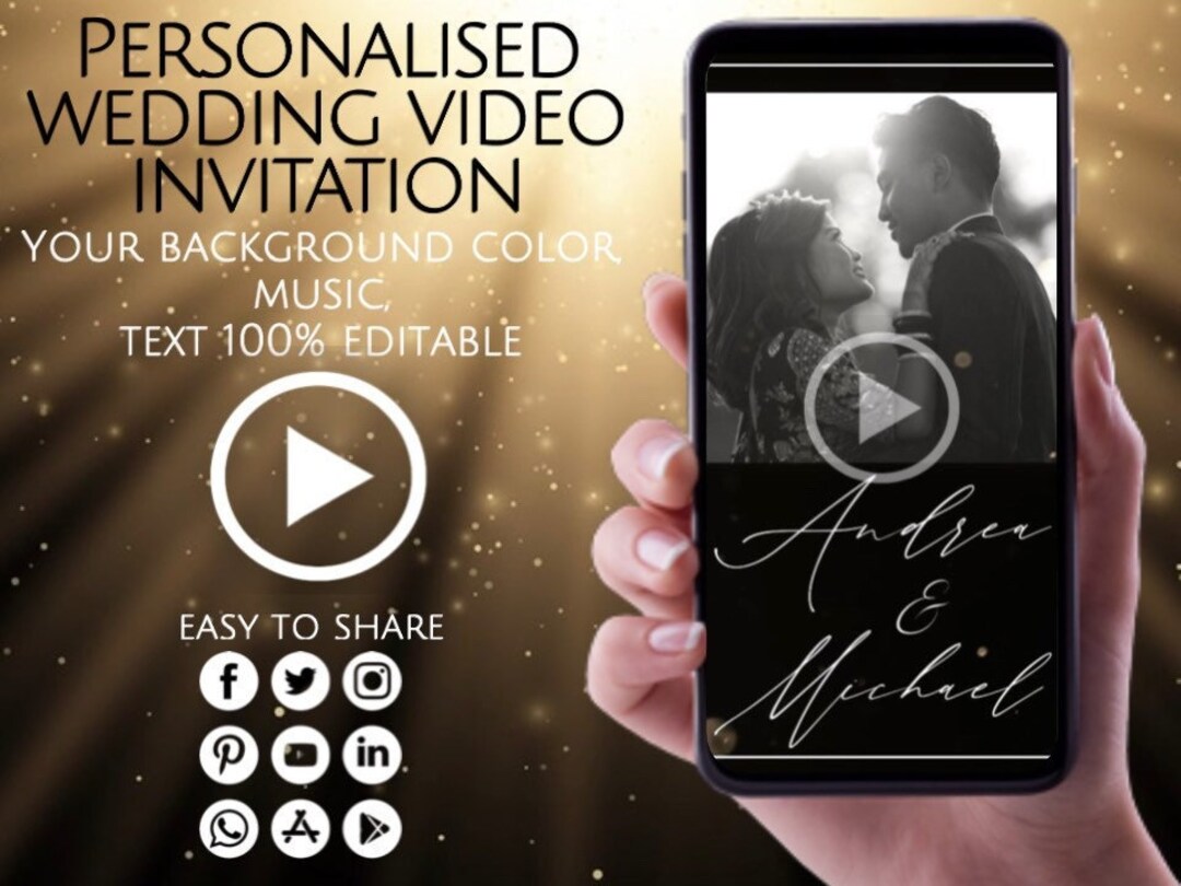 Wedding Renewal of Vows Video Invitation, We Still Do, Wedding Animated ...