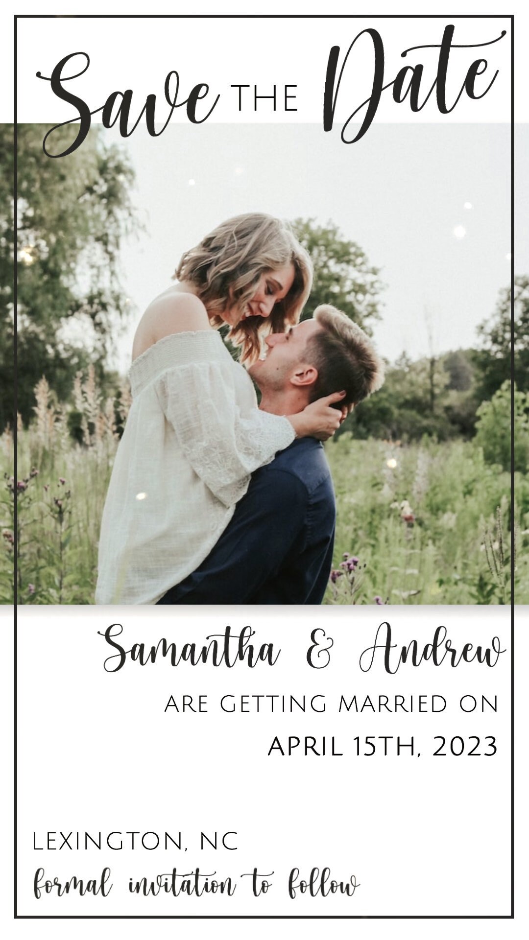 Save the Date Video, Digital Wedding Animated Evite, Custom Photo Card ...